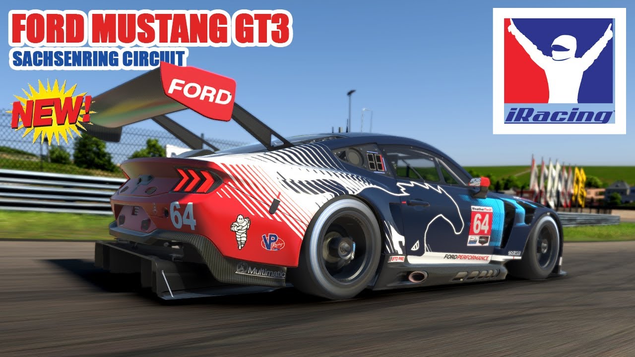The Ford Mustang GT3 Experience at Sachsenring Circuit - iRacing - YouTube