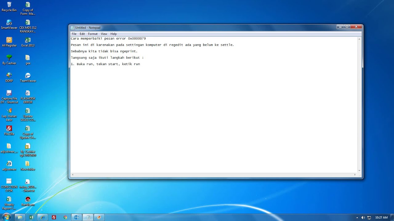Cara Mengatasi Erorr 0x0000079 - YouTube
