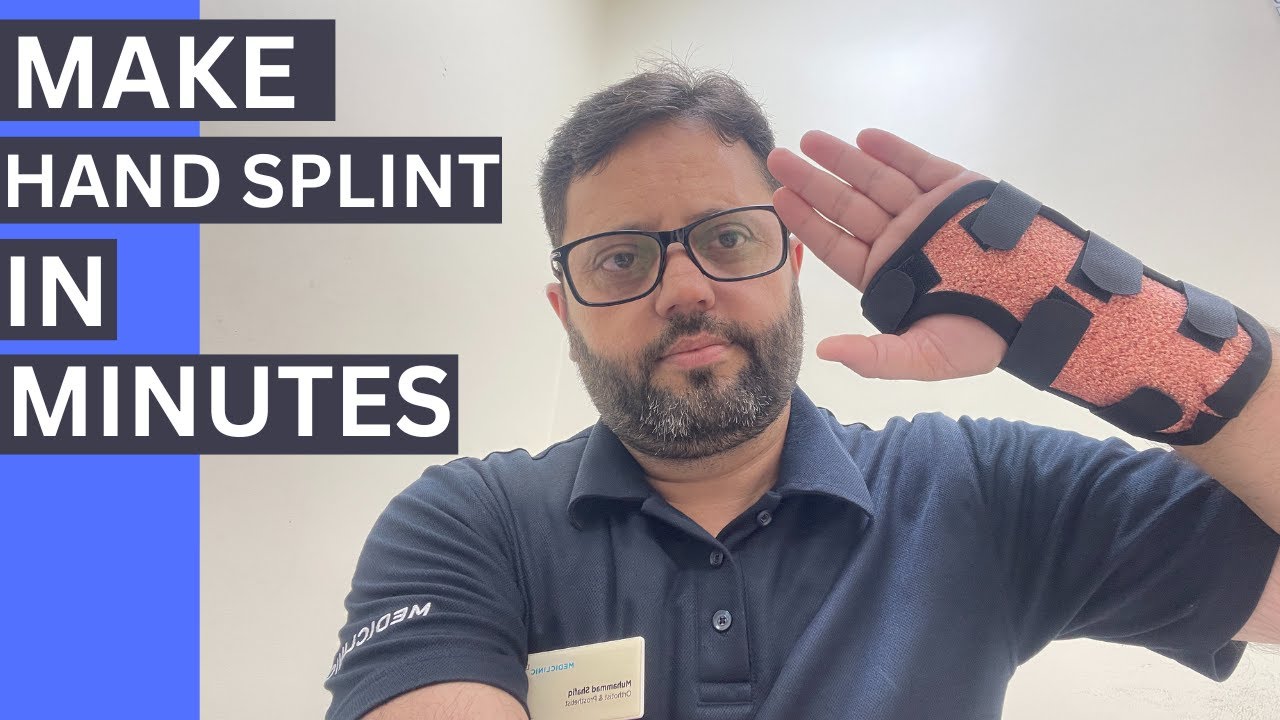 Make Hand Splints In Minutes - YouTube