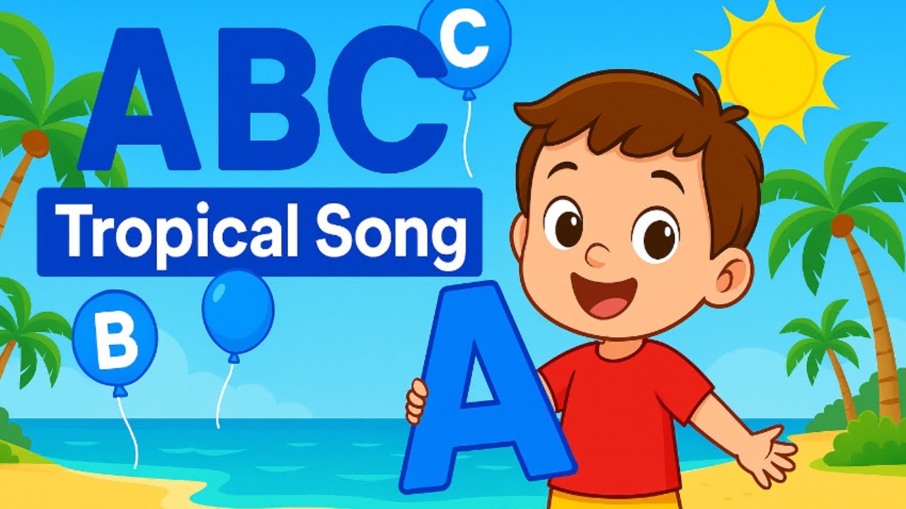 ABC Tropical Song! 🌴🎶 Learn the Alphabet on the Beach for Toddlers ...