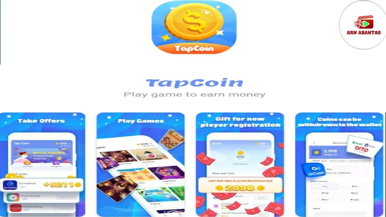Tap Coin Make Money Online || Free Earning App || introduction// Arn ...
