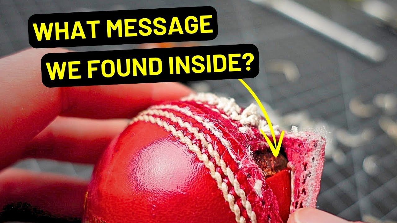What’s Inside a Cricket Ball: A Secret Message on Leather! - YouTube