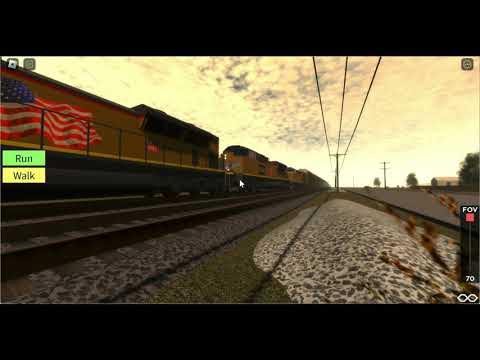 Union Pacific Autorack Train with Two UP SD70AH's leading in California - YouTube