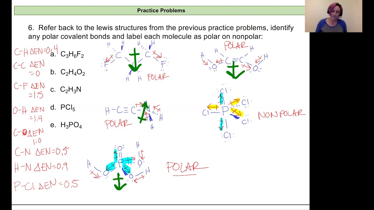 Chem 161 Lecture 7.P Practice Problem Solutions: Polarity - YouTube