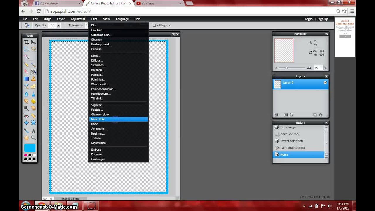 +How to make Preppy Border in Pixlr ♥♥♥ - YouTube