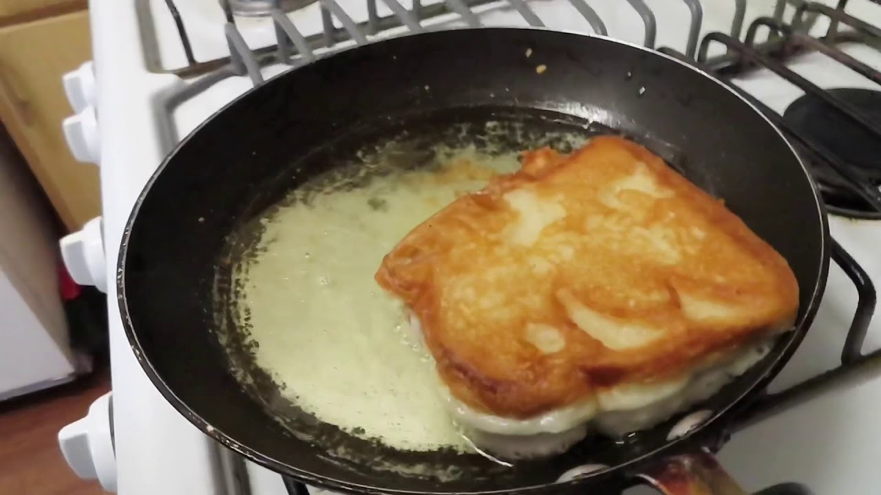 Fried peanut butter & jelly sandwich (must watch)!! - YouTube