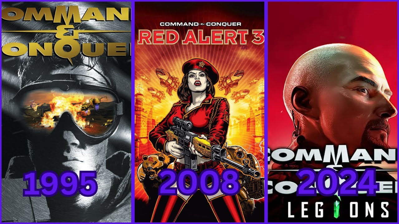 Best RTS Games | Evolution of Command & Conquer Games 1995-2008-2024 ...