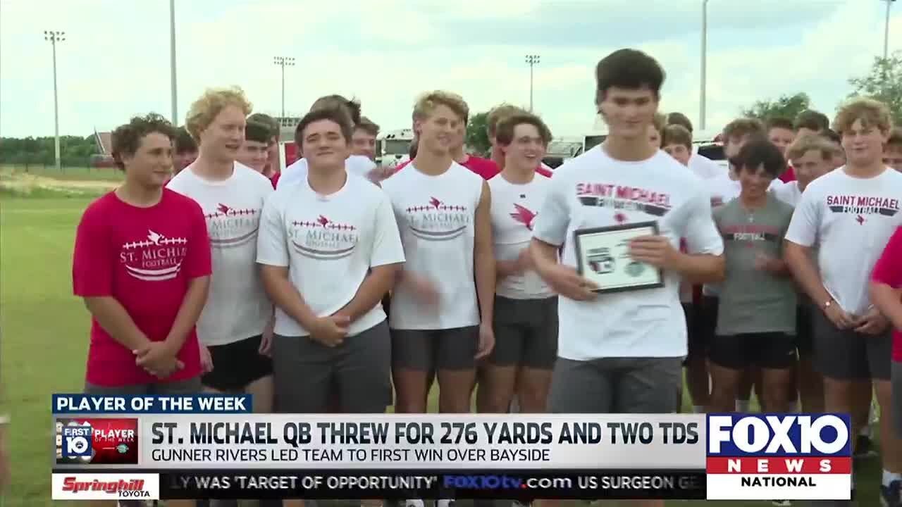 Player of the Week: St. Michael's Gunner Rivers - YouTube