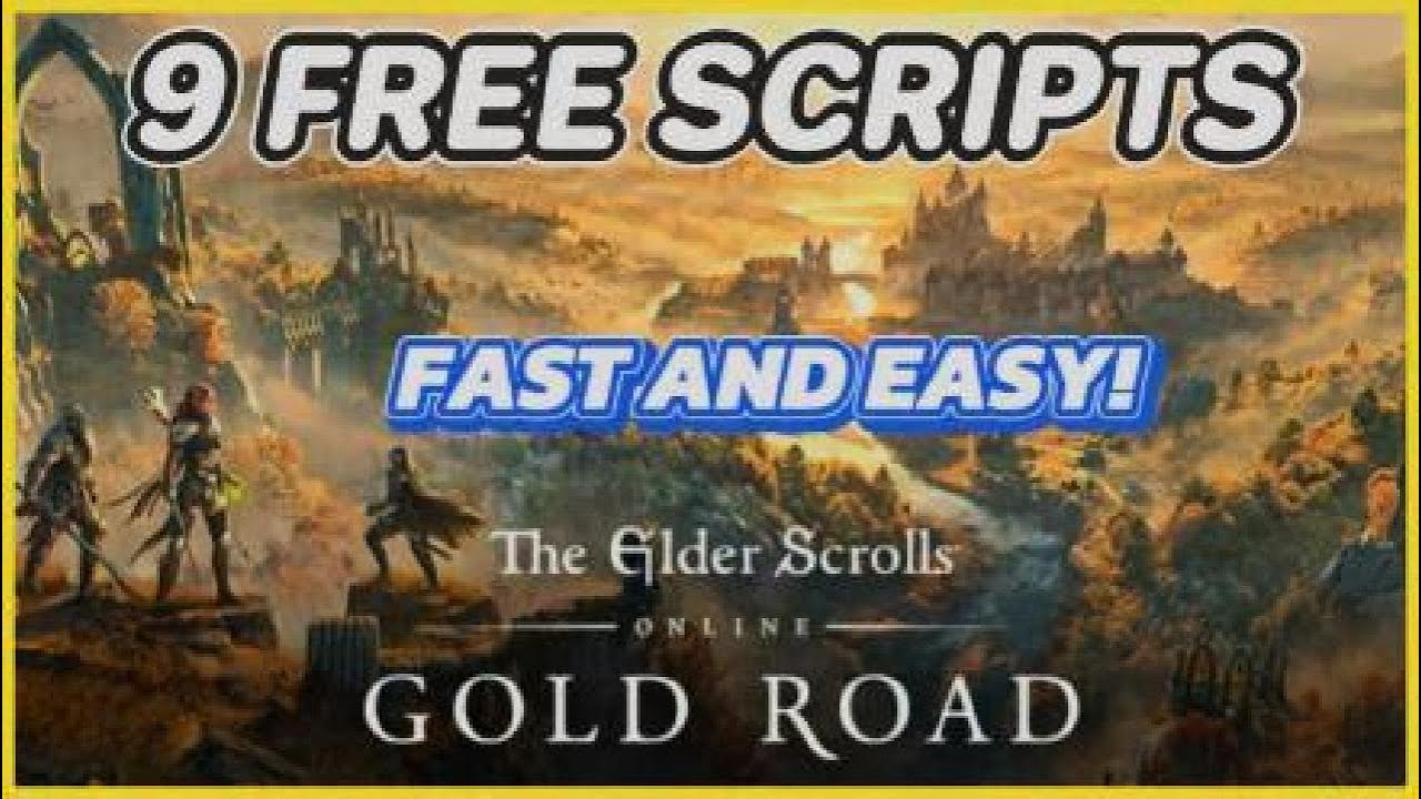 Eso | 9 Free Scripts | All Mages Guild Script Locations - YouTube