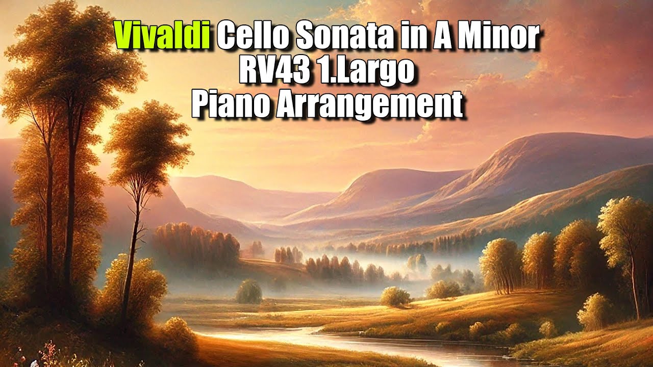 Vivaldi Cello Sonata in A Minor RV43 1.Largo Piano Arrangement - YouTube