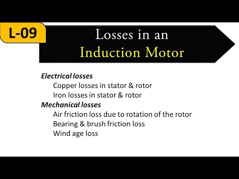 Lecture 9 || Losses in an Induction motor || AC Machines - YouTube