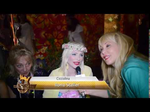 CICCIOLINA Ilona Staller - FLOWER POWER PARTY ROMA. 20 Luglio 2014 ROMA