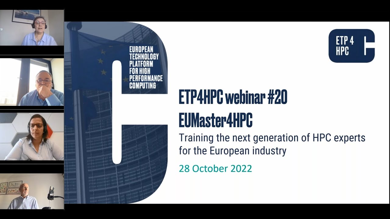 ETP4HPC Webinar - EUMaster4HPC - 28/10/2022 - YouTube