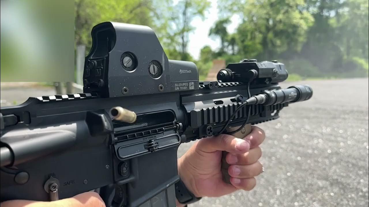 Brownells BRN-4 first shots! Just as heavy as a Hk 416! - YouTube