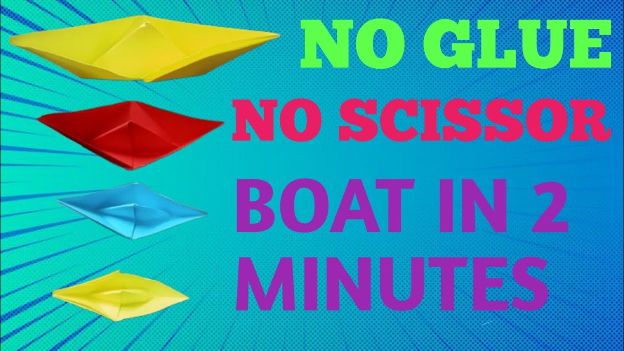 How To Make A Boat At Home | Boat Making Easy | Boat In 2 Minutes ...