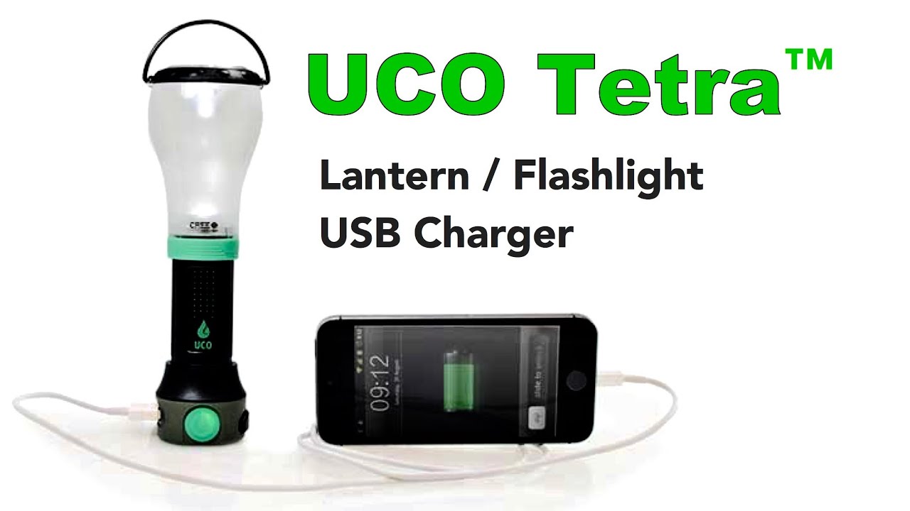 UCO TETRA Lantern • Flashlight • USB Charger - YouTube