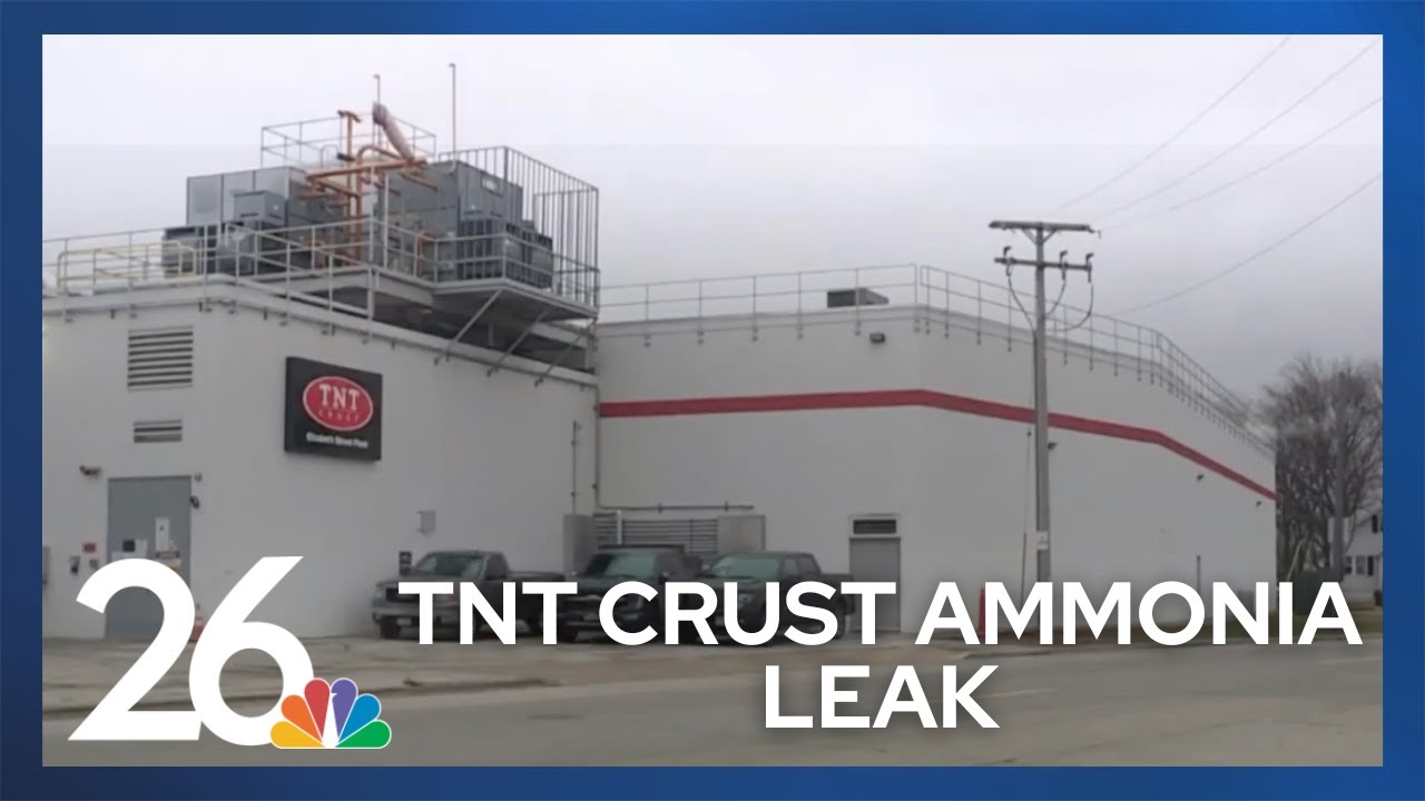 Ammonia leak sends three TNT Crust employees to the hospital - YouTube