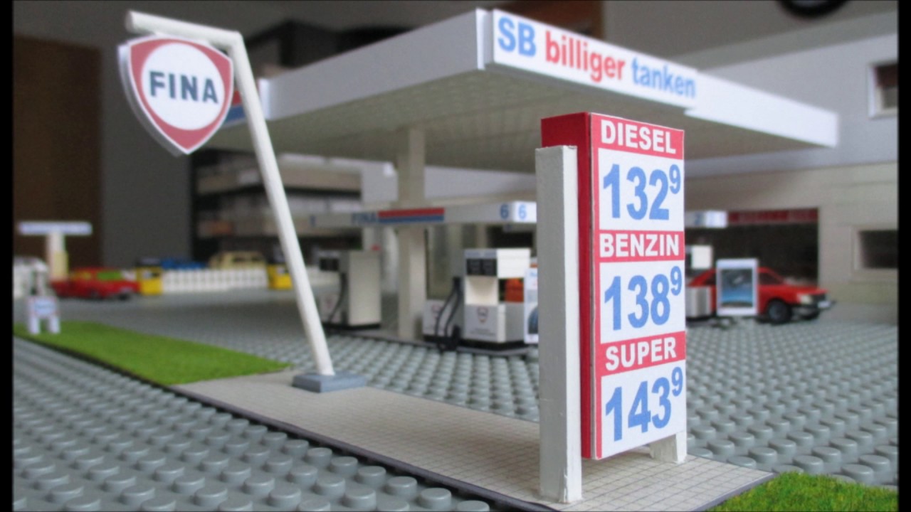 Fina SB-Station, Fina service station (Modell 1512) - YouTube