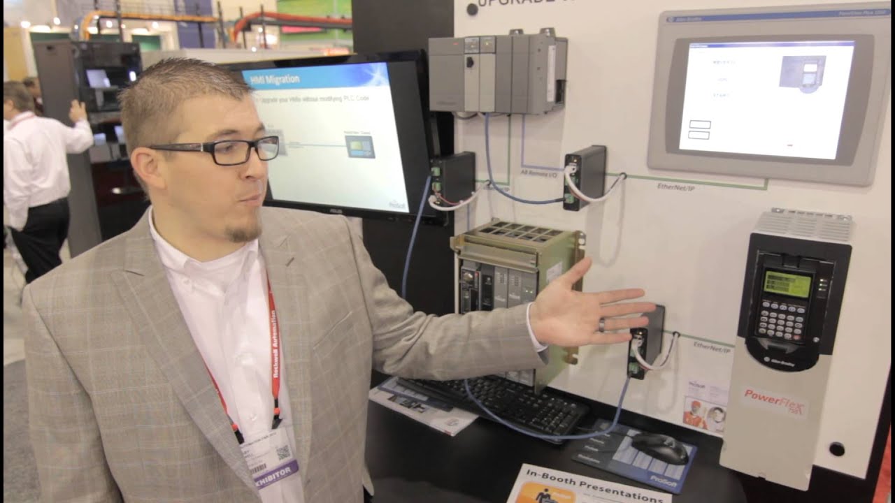 Legacy RIO Panelview and Drives to EtherNet/IP Migration - YouTube