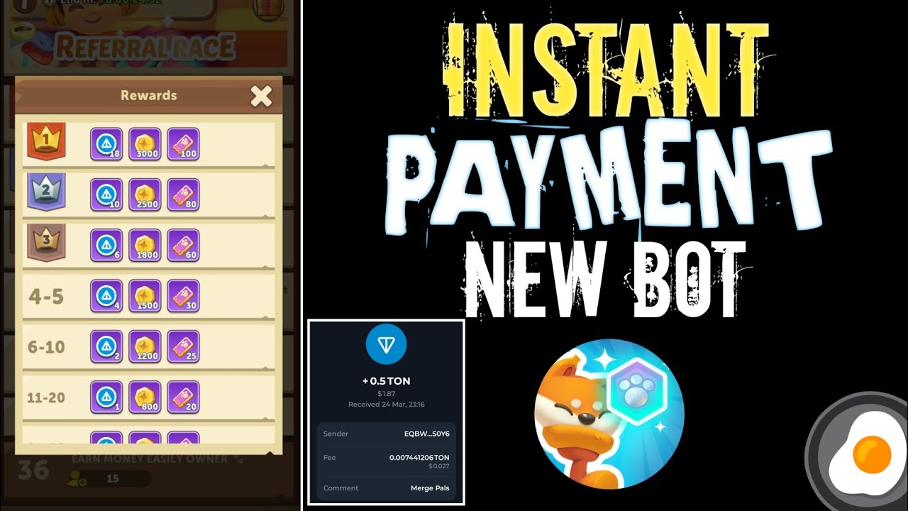 instant payment telegram bot - live payment payment proof - merge pals ...