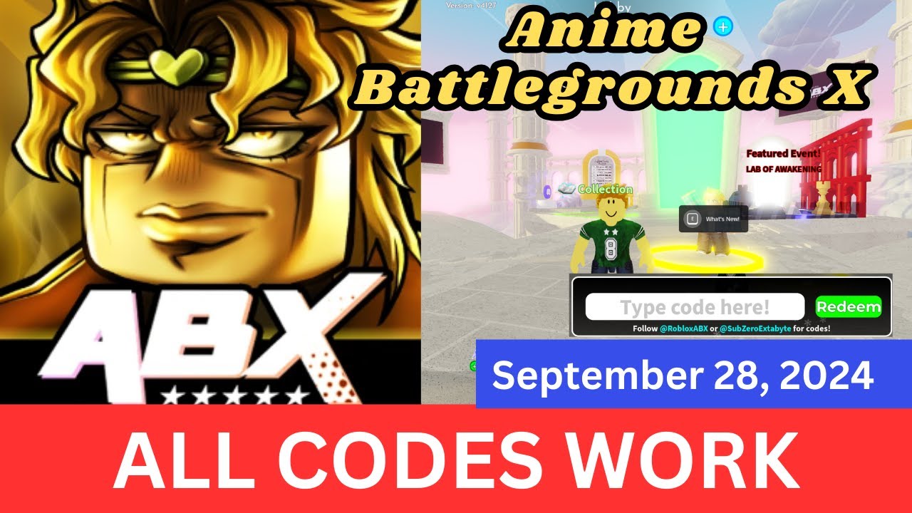 *All Codes Work* Anime Battlegrounds X ROBLOX, September 28, 2024 - YouTube