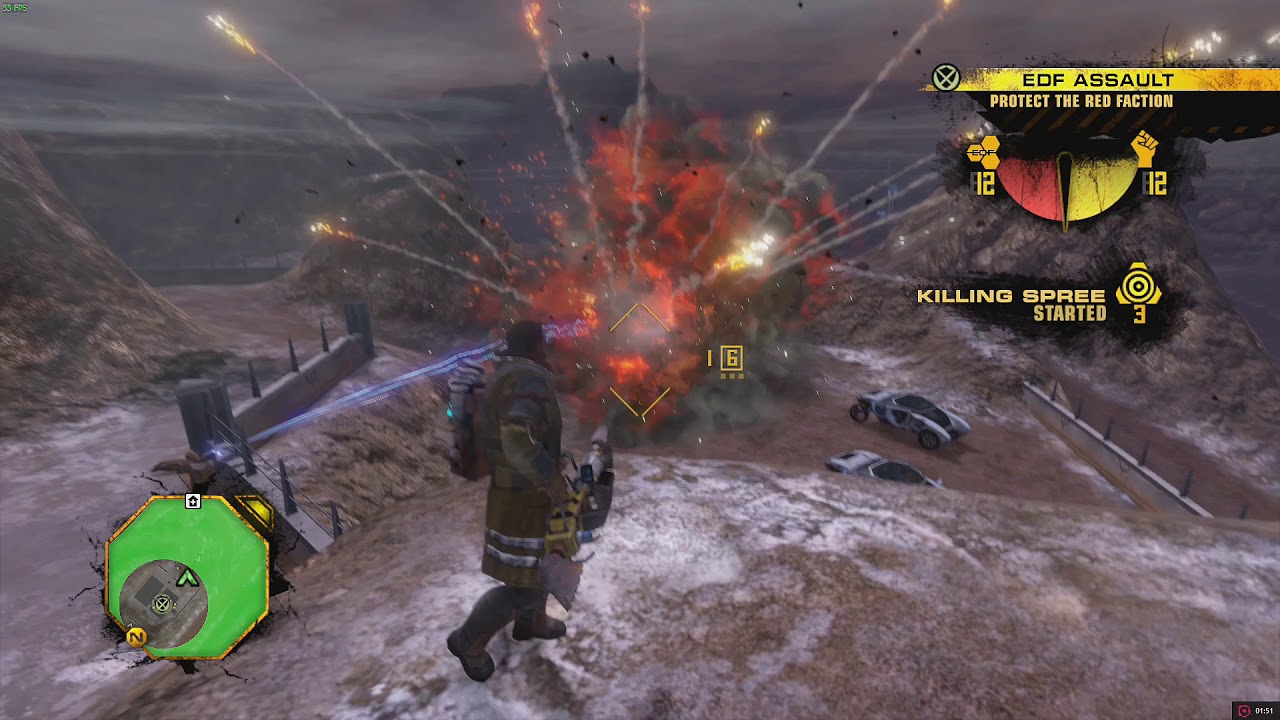 Red Faction: Guerrilla - EDF Assault Defense - YouTube