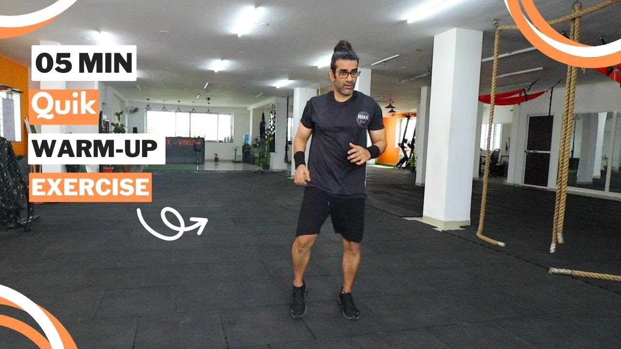 5 Minutes Quick Warm-Up Exercise || Nikk Fit World || Coach Nikk - YouTube