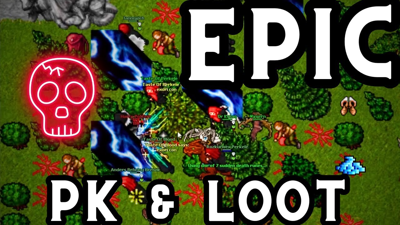 Epic PK & Loot in Tibia by Legendary PERKELE GANG🔥 - YouTube