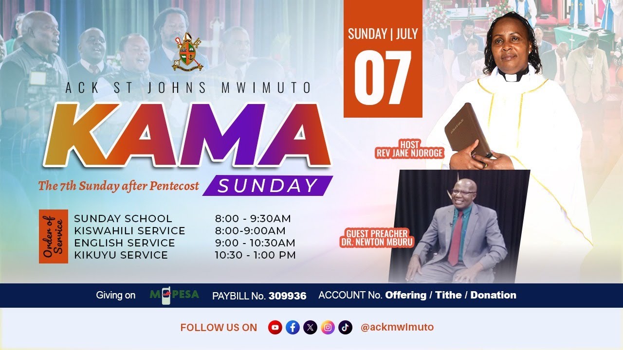 Kikuyu Service | Kama Sunday - July 7 2024 - YouTube