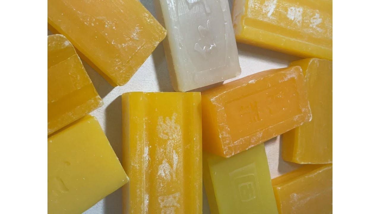 ASMR cutting dry soap/oddly carving soap/satisfying relaxing crunchy ...