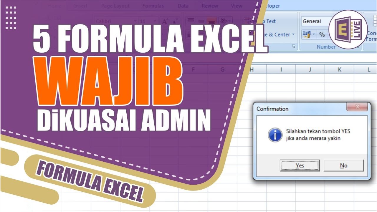 Rumus Dasar Excel untuk Pemula Guna Meningkatkan Kemampuan Excel - YouTube