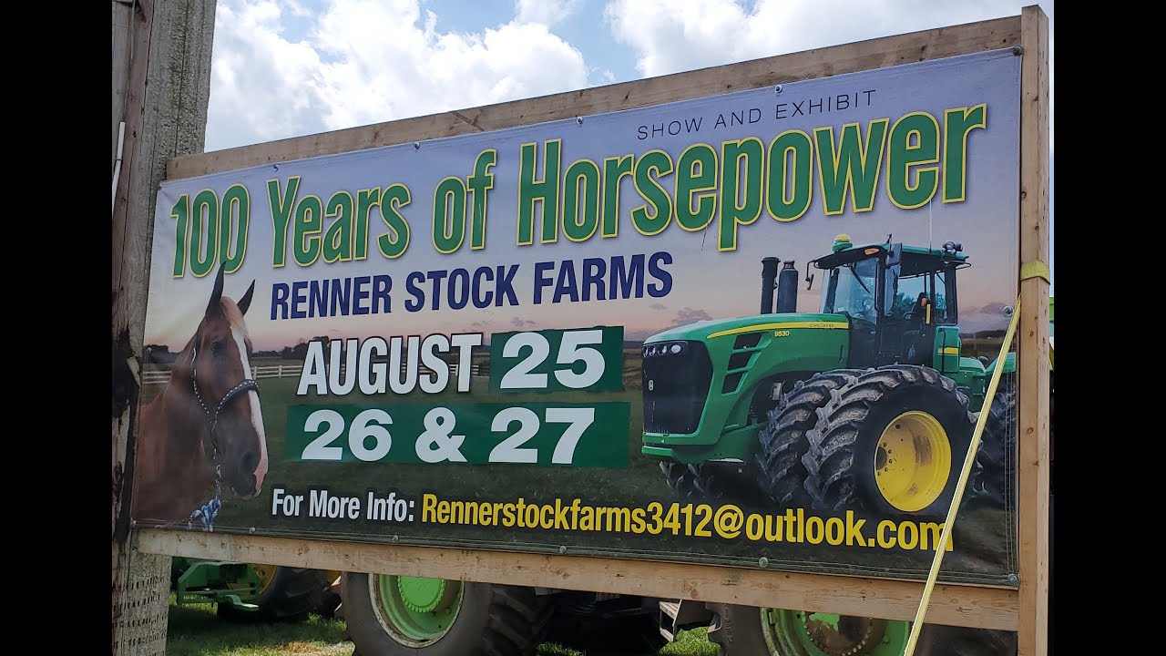 100 YEARS OF HORSEPOWER AT RENNER STOCK FARMS 2022!! PLOW DAY AND TRACTOR SHOW!! - YouTube