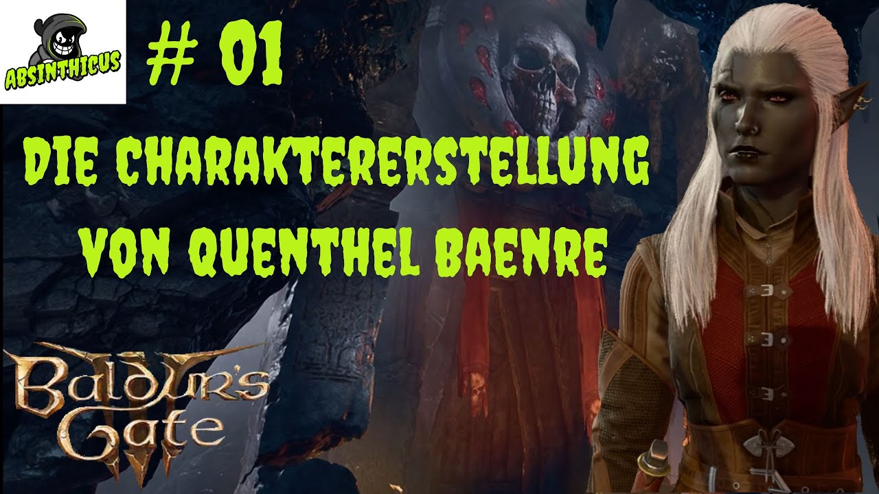 Die Charaktererstellung von Quenthel Baenre #01 🏹 Baldurs Gate III 🗡 ...