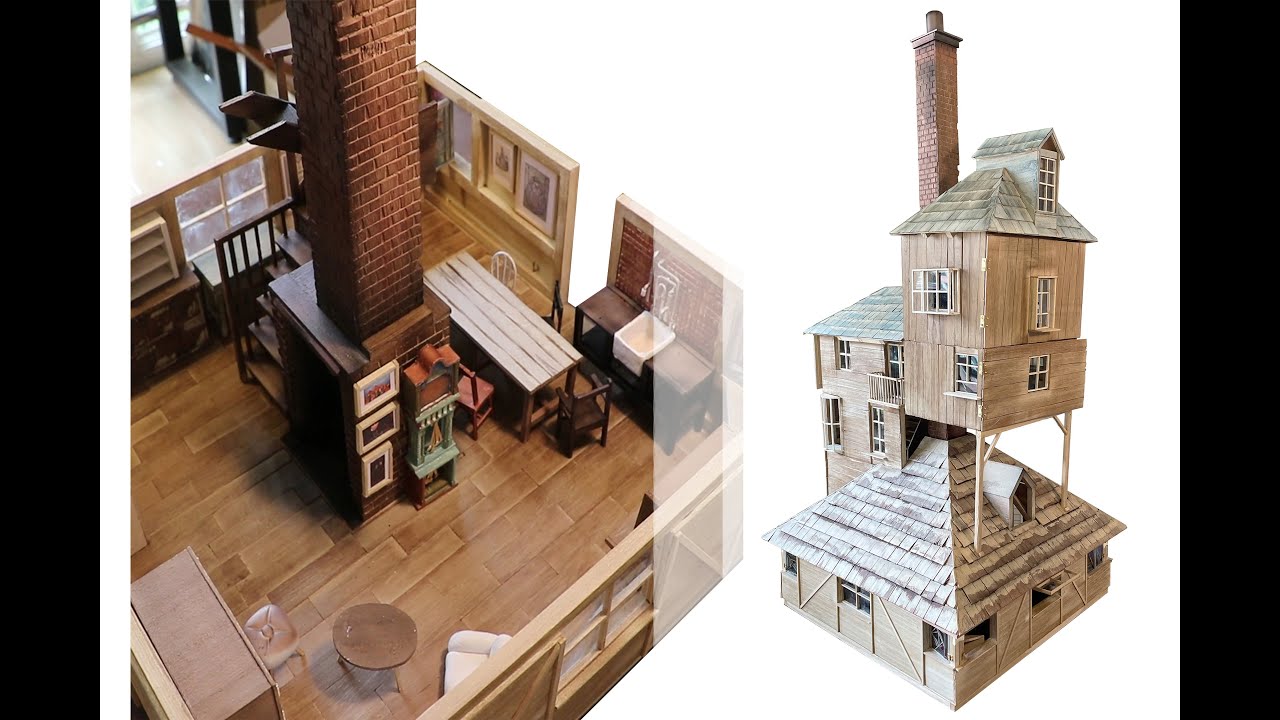 Harry Potter DIY :The Burrow handmade - YouTube