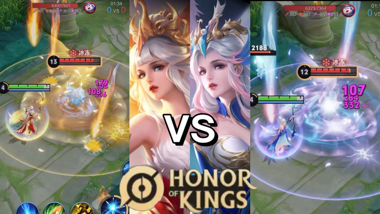 HOK Skin HDR special effects comparison video（Wang zhao jun） - YouTube