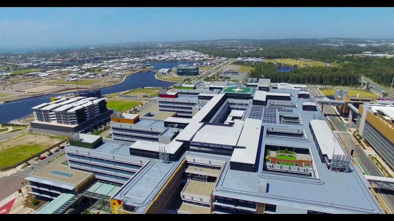 The Sunshine Coast University Hospital drone flythrough, November 2016 ...