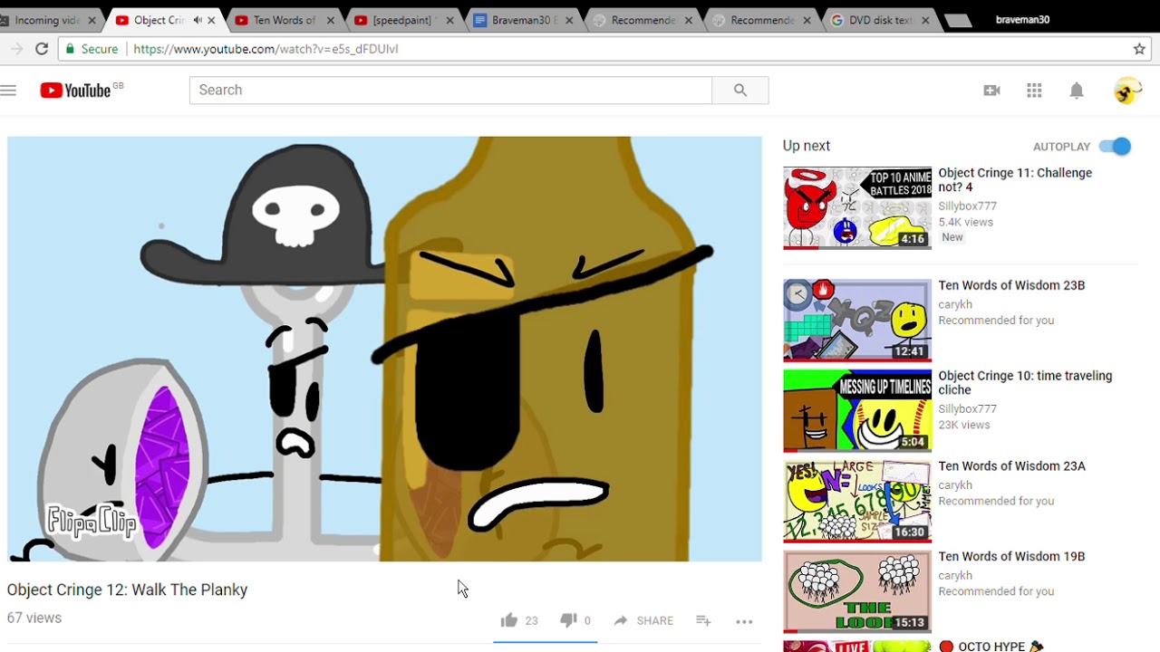 Object Cringe 12 Walk The Planky Reaction - YouTube