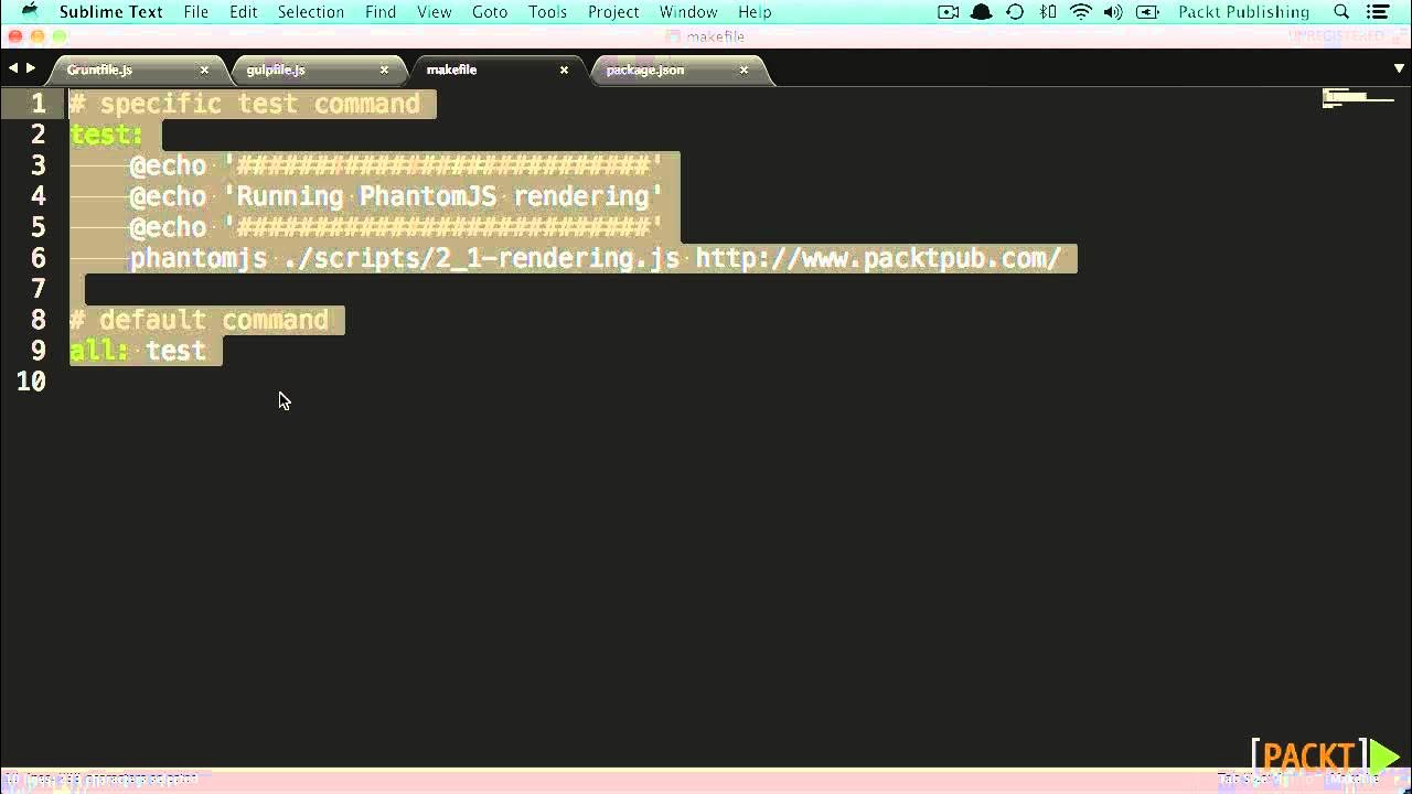 Rapid PhantomJS tutorial: A Quick Overview of Automation Tools | packtpub.com - YouTube