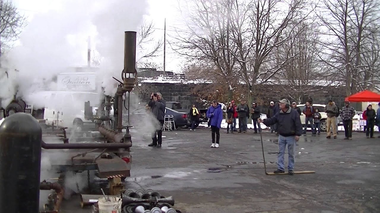 An original Hancock 3 Chime steam whistle blown at Youngstown 2013 ...