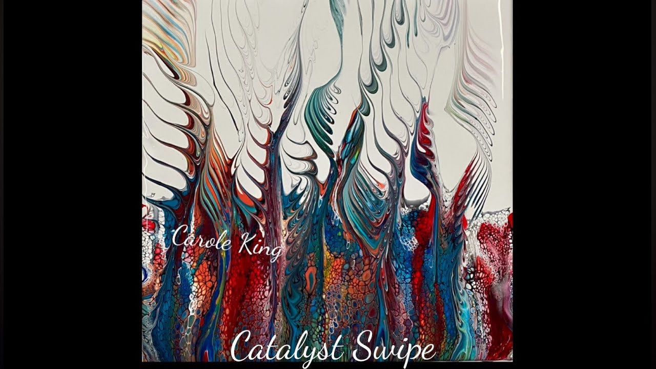 (1344) Love this Swipe Technique, and Swipe with a Catalyst Tool, Acrylic Paint Pouring - YouTube