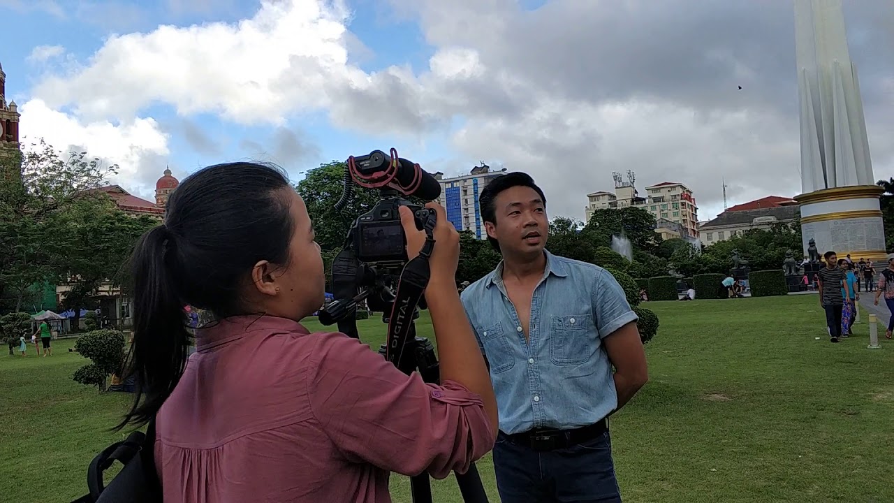 Our group music album interview in Mahar Bandula park - YouTube