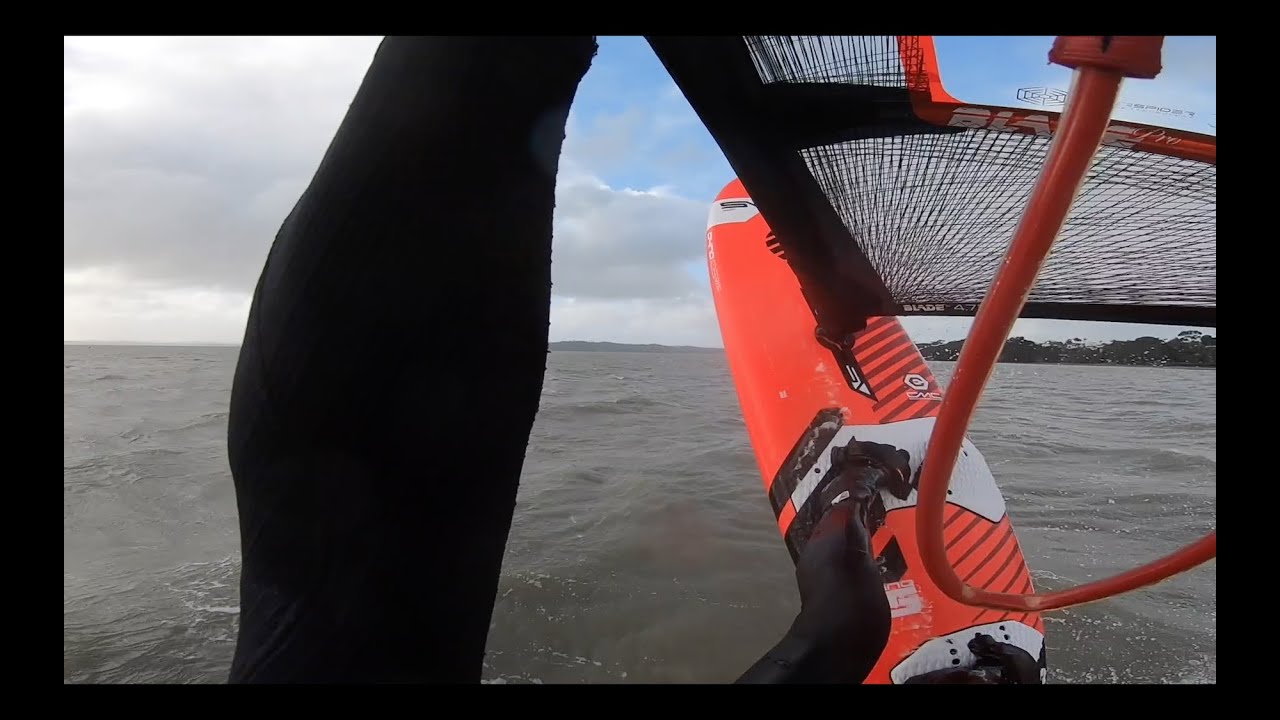 Windsurfing Point Chev 120922. Severne Dyno 105, Blade Pro 4.7 - YouTube