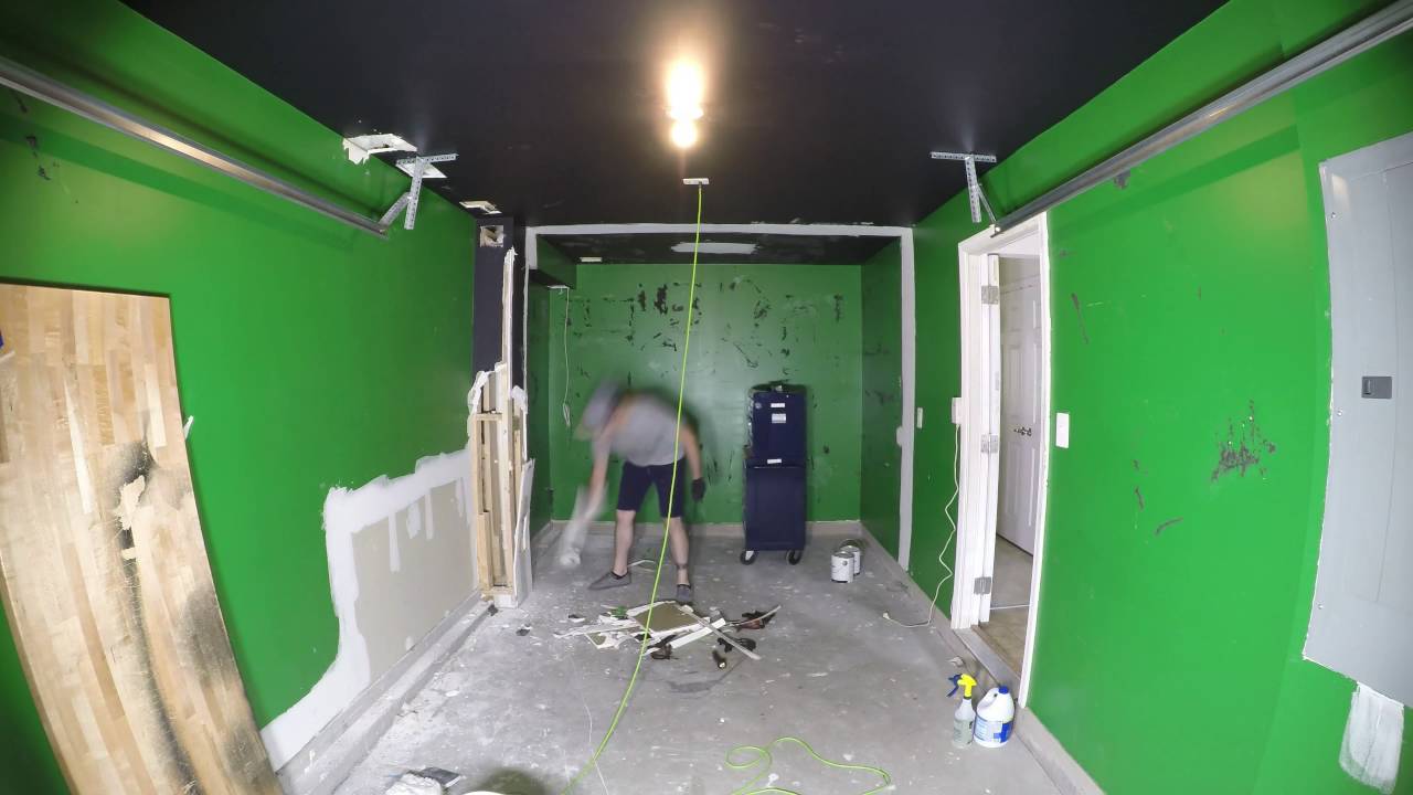 Garage into Shop Renovation Teaser - YouTube