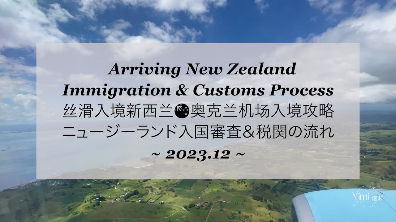 Arriving New Zealand & Custom Declaration@Auckland Airport 🐑 ニュージーランド入国 ...