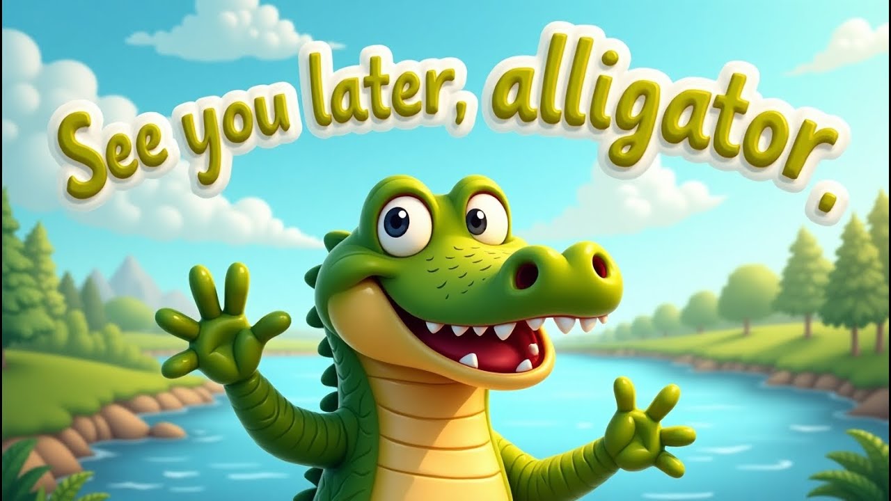 See You Later, Alligator | Nursery Rhymes For Kids | Animal Song For ...