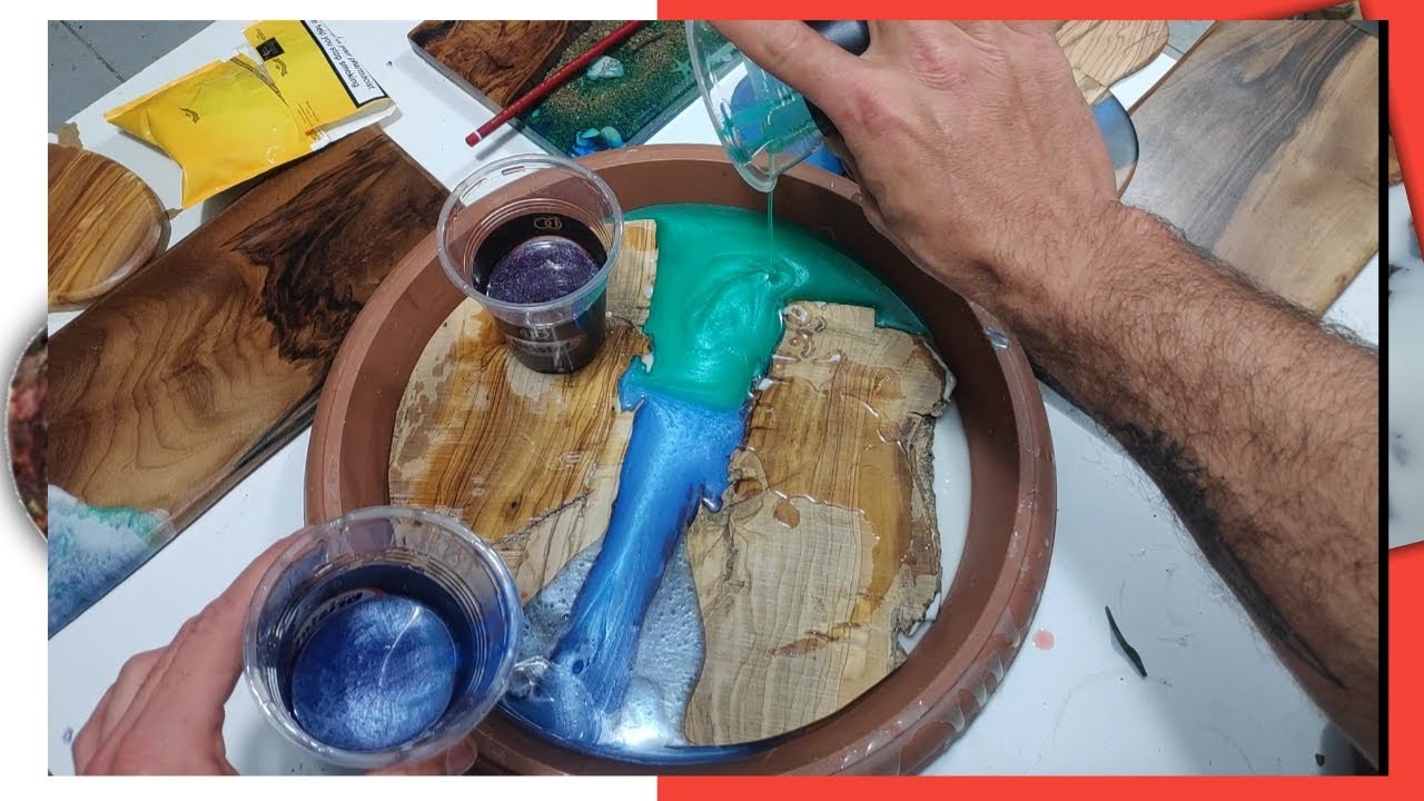 Mixing epoxy colours / Amazing Epoxy resin - Agartha Workshop - ETSY ...
