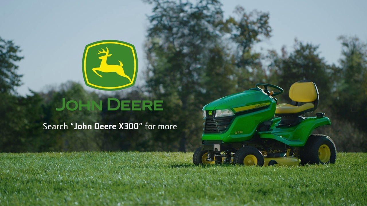 John Deere X300 Series Lawn Tractors (Neighbors) - YouTube