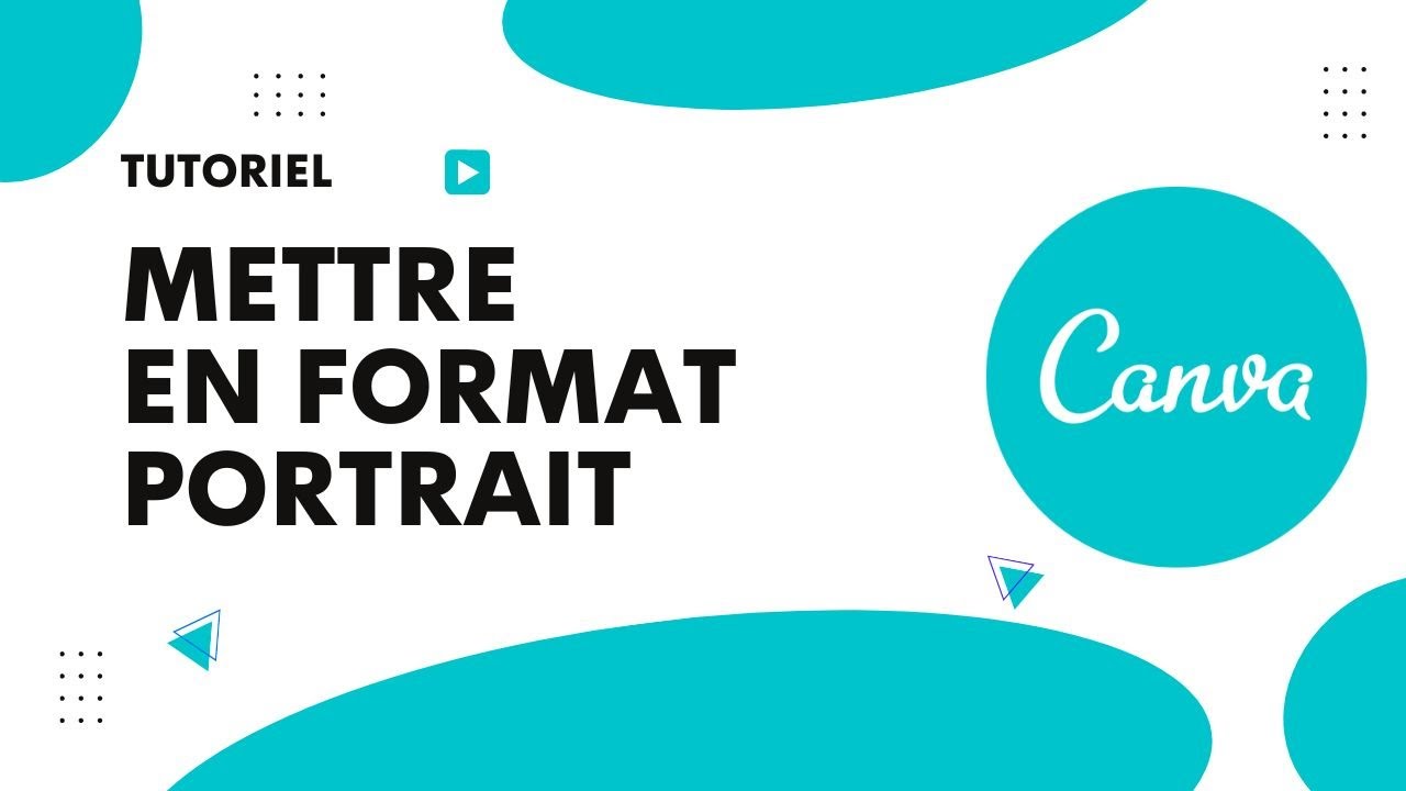 Comment mettre en portrait sur Canva - YouTube