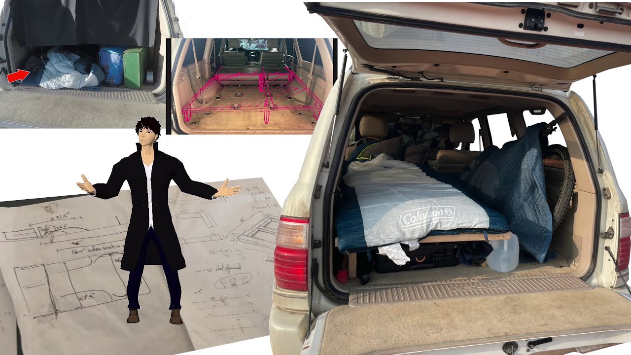 Making & Upgrading a bed platform for my old land cruiser - YouTube