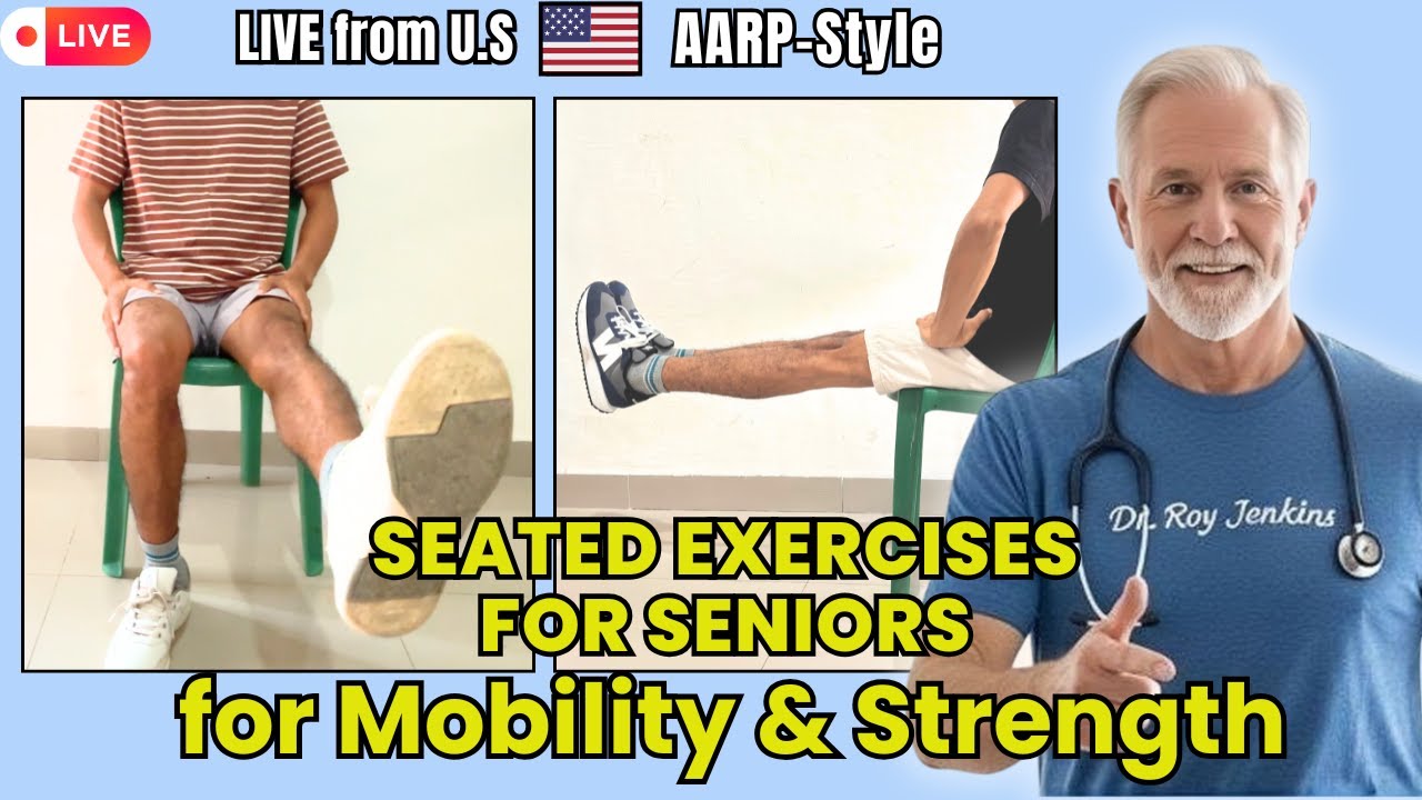 10-Minute Seated Chair Exercises for Seniors | Low Impact Workout at ...